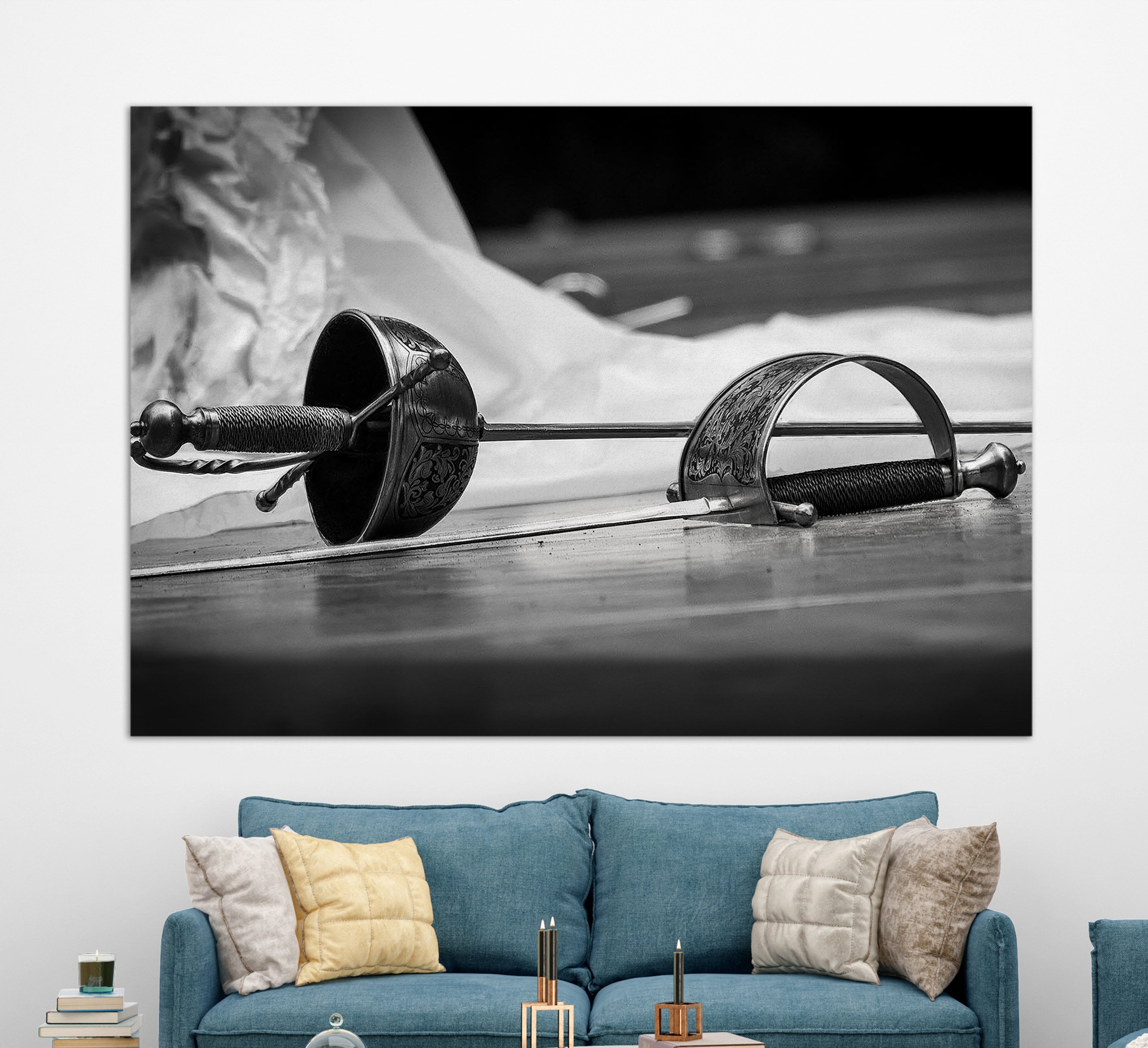 Fencing Wall Art Fencing Canvas Print Fencing Painting - Etsy