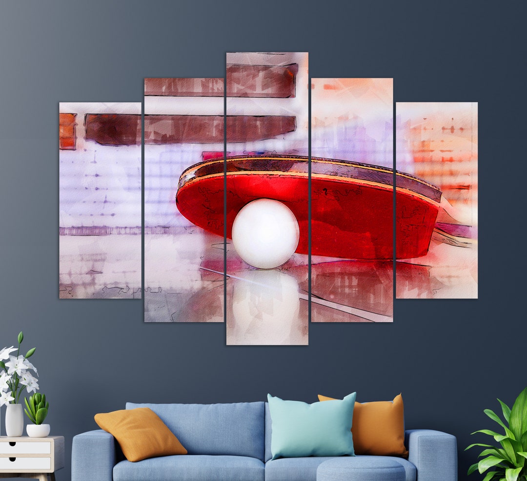 Table Tennis Wall Art, Table Tennis Canvas Print, Table Tennis Painting ...