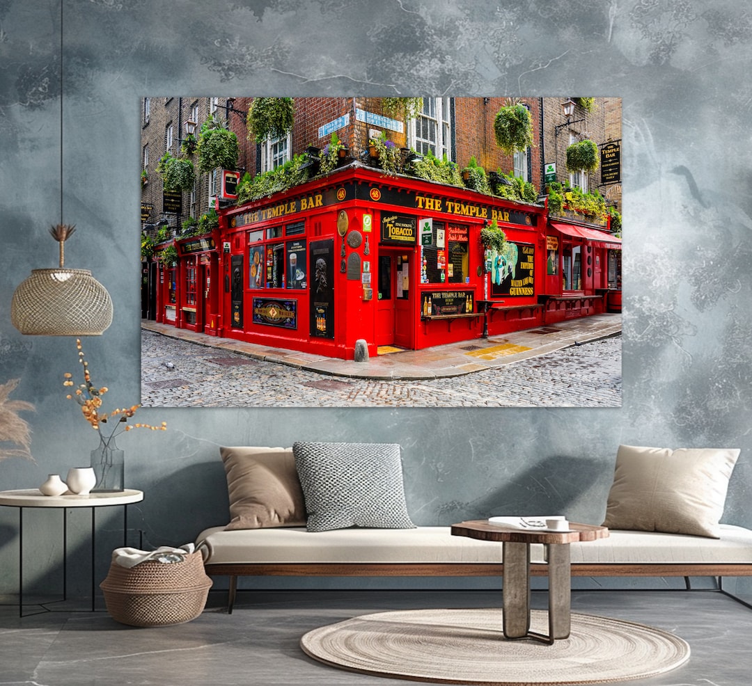 Abstract the Temple Bar Pub Canvas Print, Temple Bar, Dublin Canvas ...