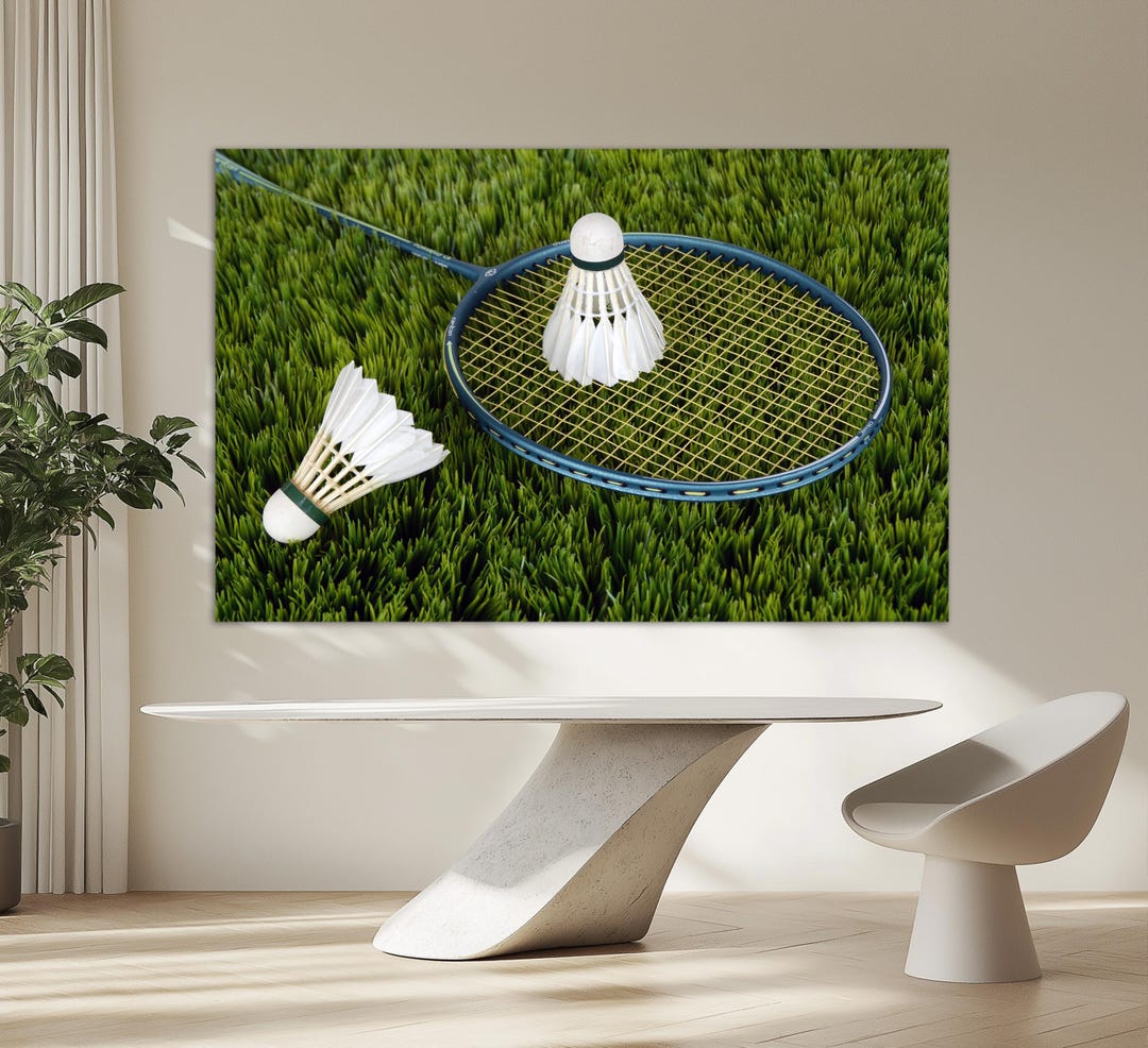 Badminton Wall Art, Badminton Canvas Print, Badminton Painting ...