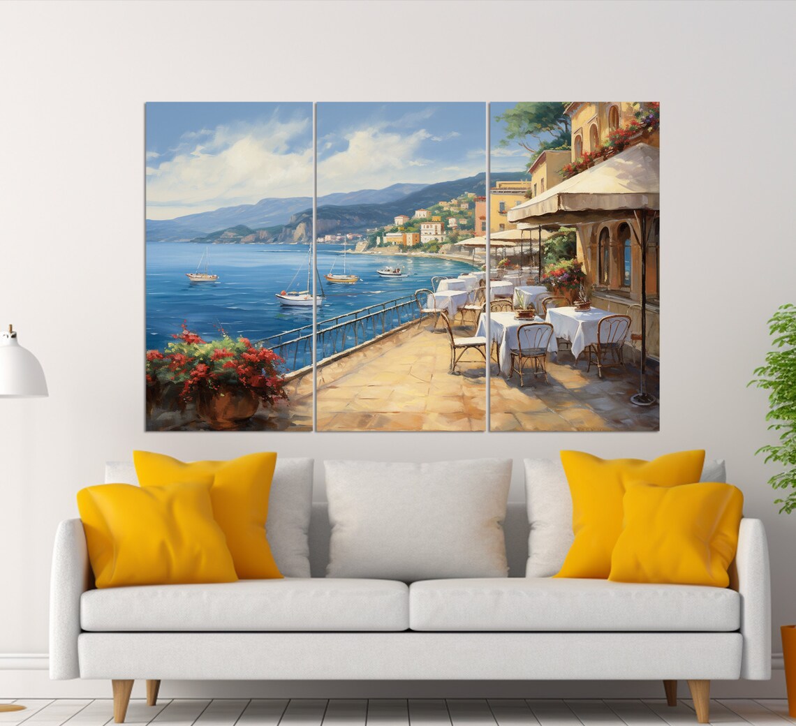 Sicily Oil Painting Canvas Print, Sicily Wall Art, Sicily Print, Sicily ...
