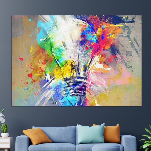 Light Bulb Art - Etsy