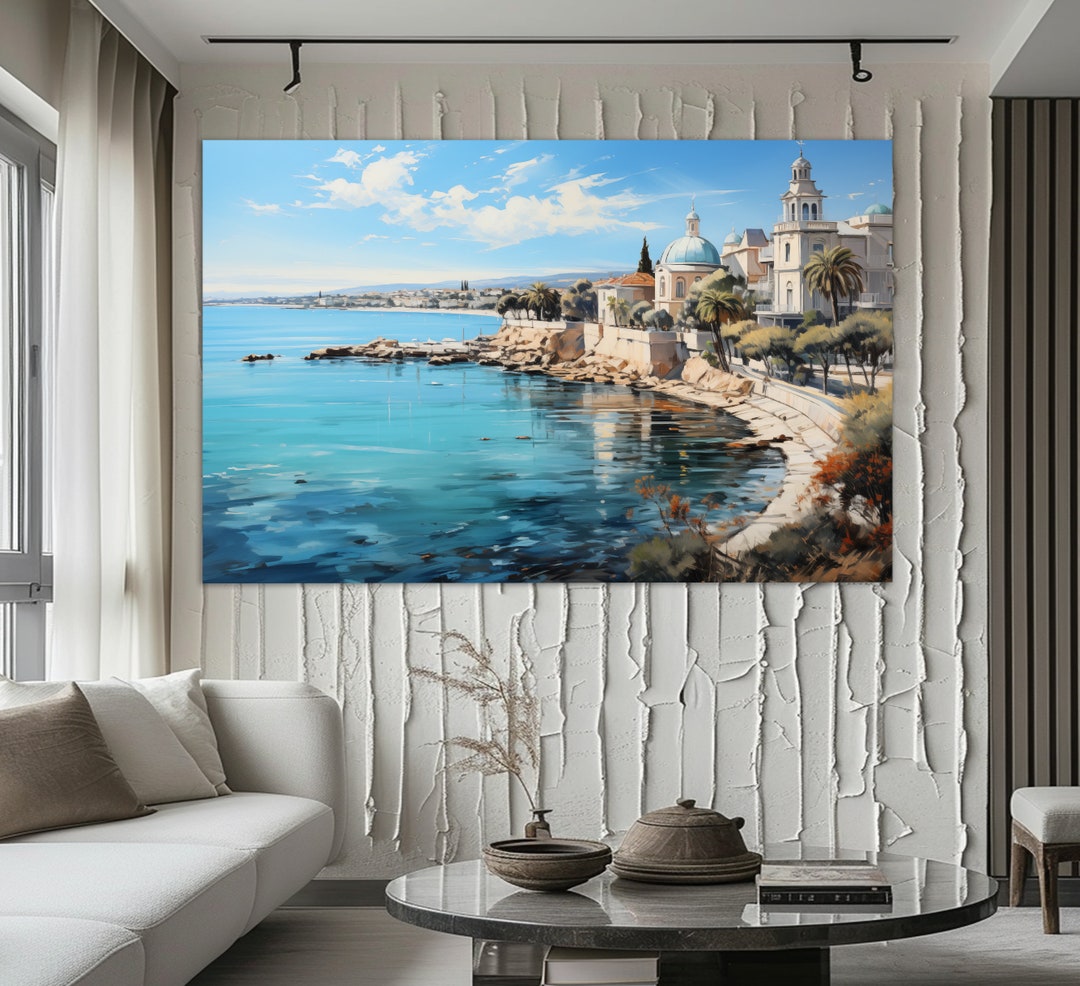 Bari Skyline, Italy, Bari Canvas Print, Bari Painting, Bari Arena, Bari ...