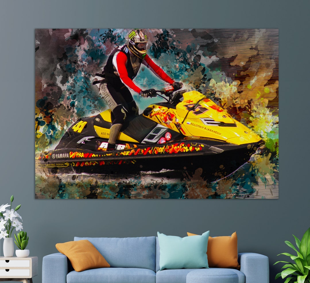 Water Sports Wall Art, Jet Ski Canvas Print, Jet Bike Print, Jet Ski ...