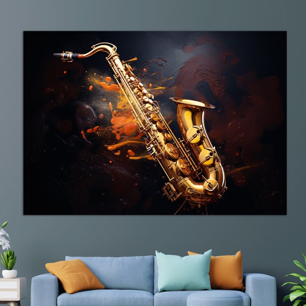 Abstract Saxophone Art - Etsy