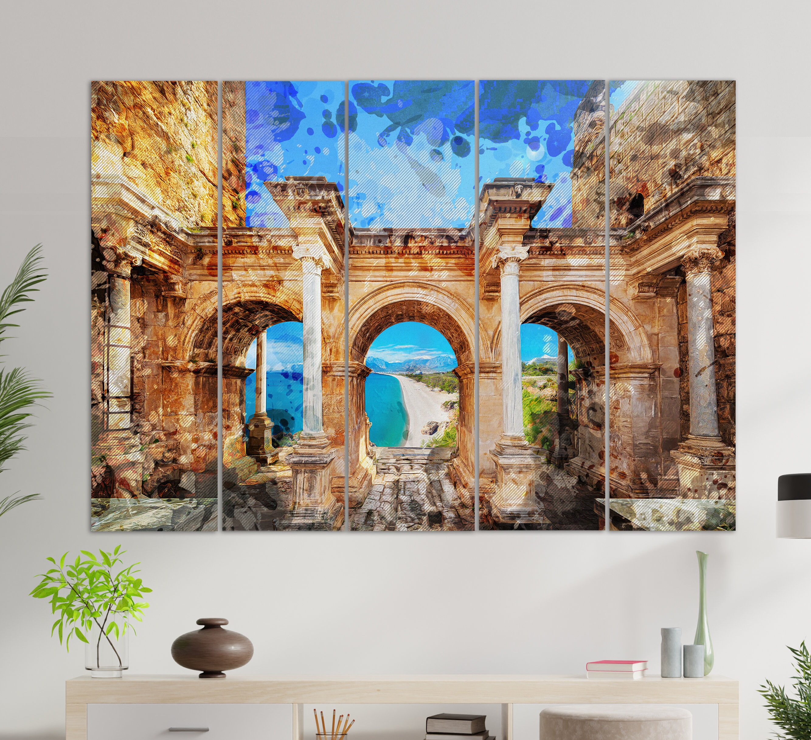 Antalya Canvas Print, Antalya Painting, Turkey Wall Art, Antalya Print ...