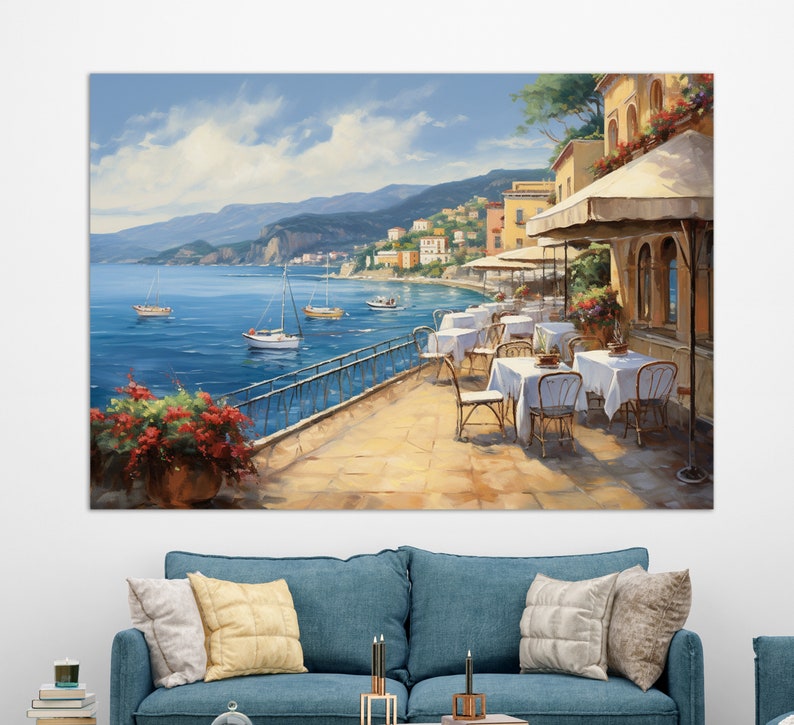 Sicily Oil Painting Canvas Print, Sicily Wall Art, Sicily Print, Sicily ...