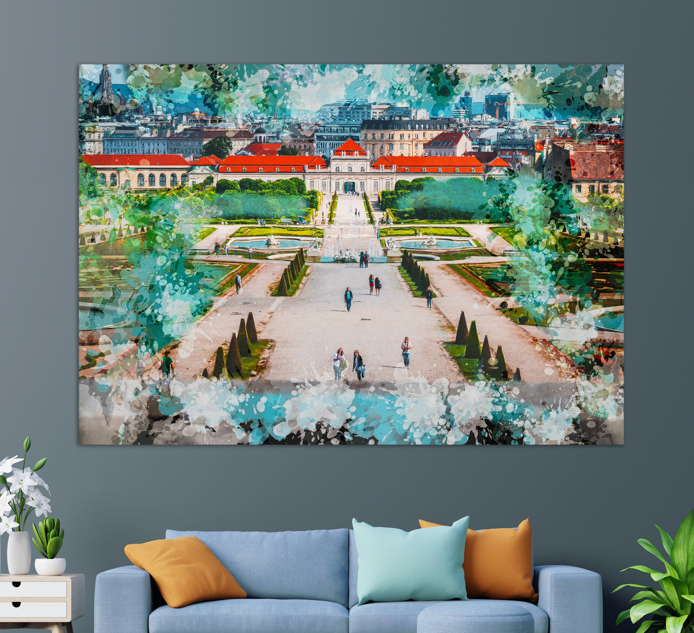 Vienna Canvas Print Abstract Vienna Painting Vienna Wall Art - Etsy UK