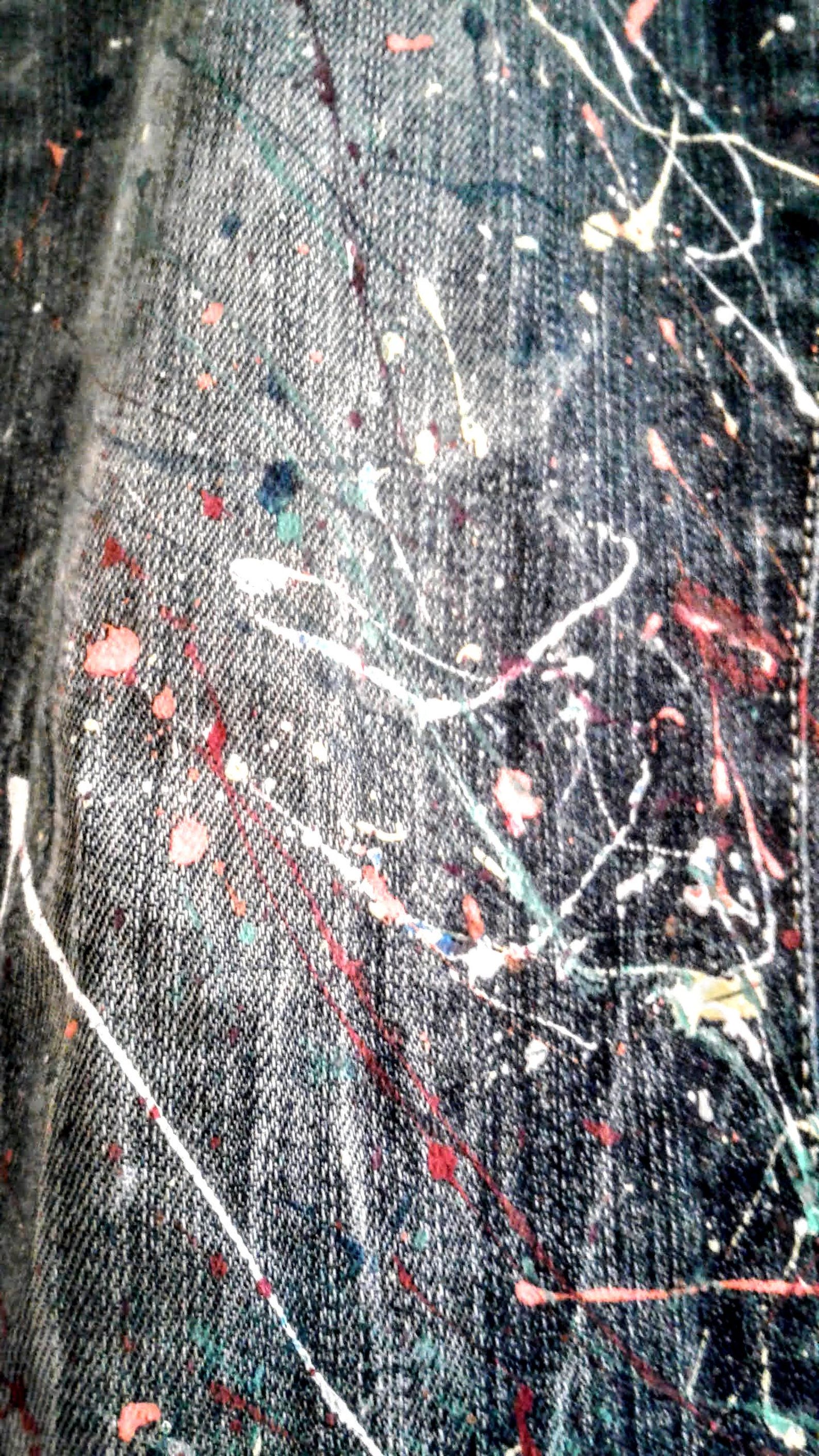 Distressed Paint Splatter Boyfriend Jeans 29 X 32 Inches - Etsy