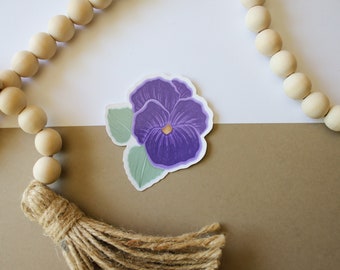 Violet Flower Sticker - Etsy