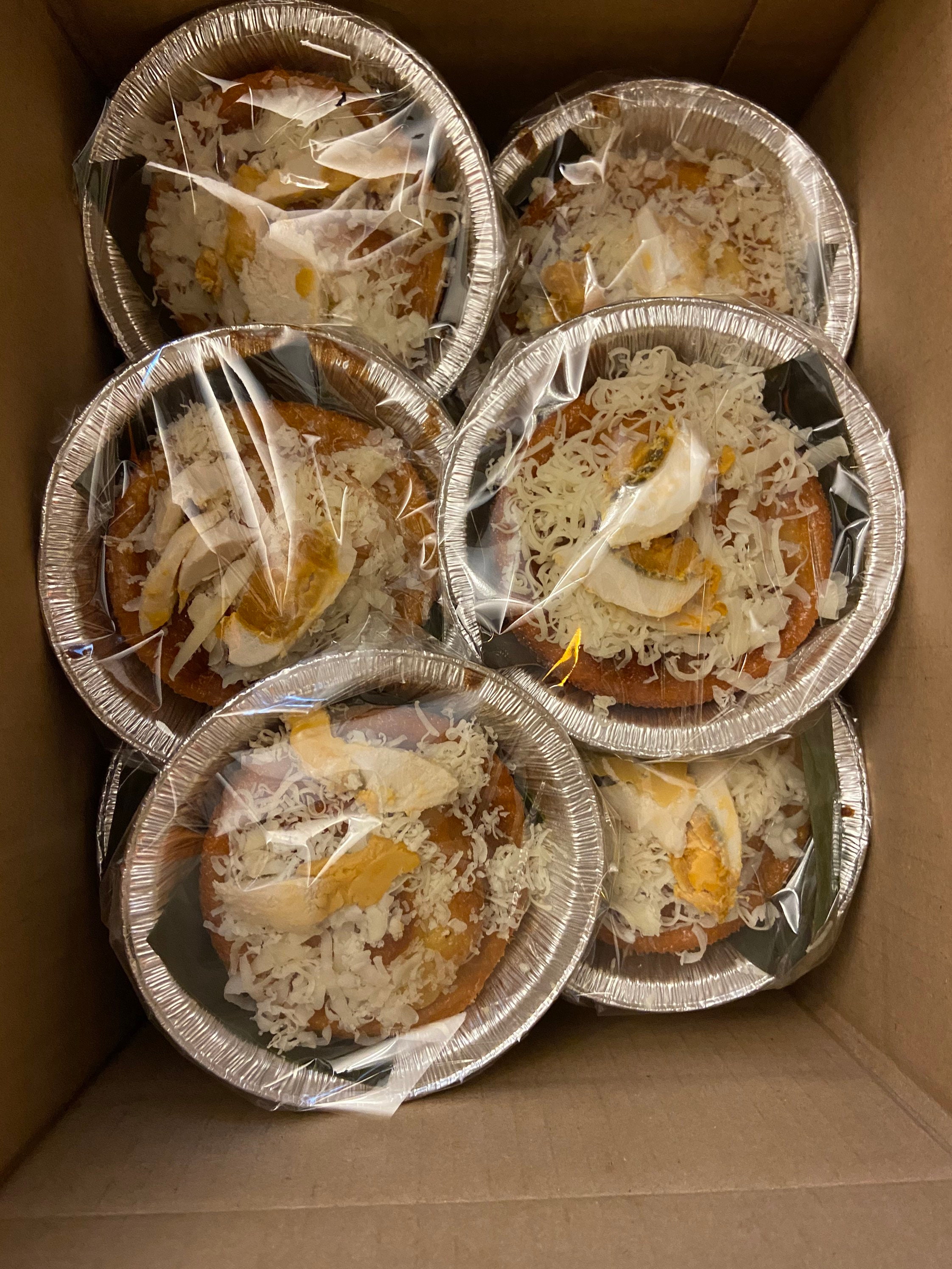 1/2 Dozen Bibingka Rice Galapong Topped With Salted Egg and - Etsy