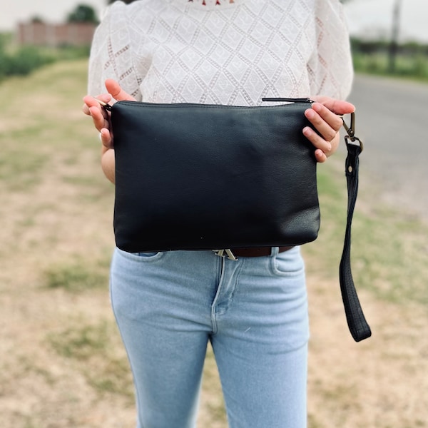 Rectangle Leather Bag - Etsy