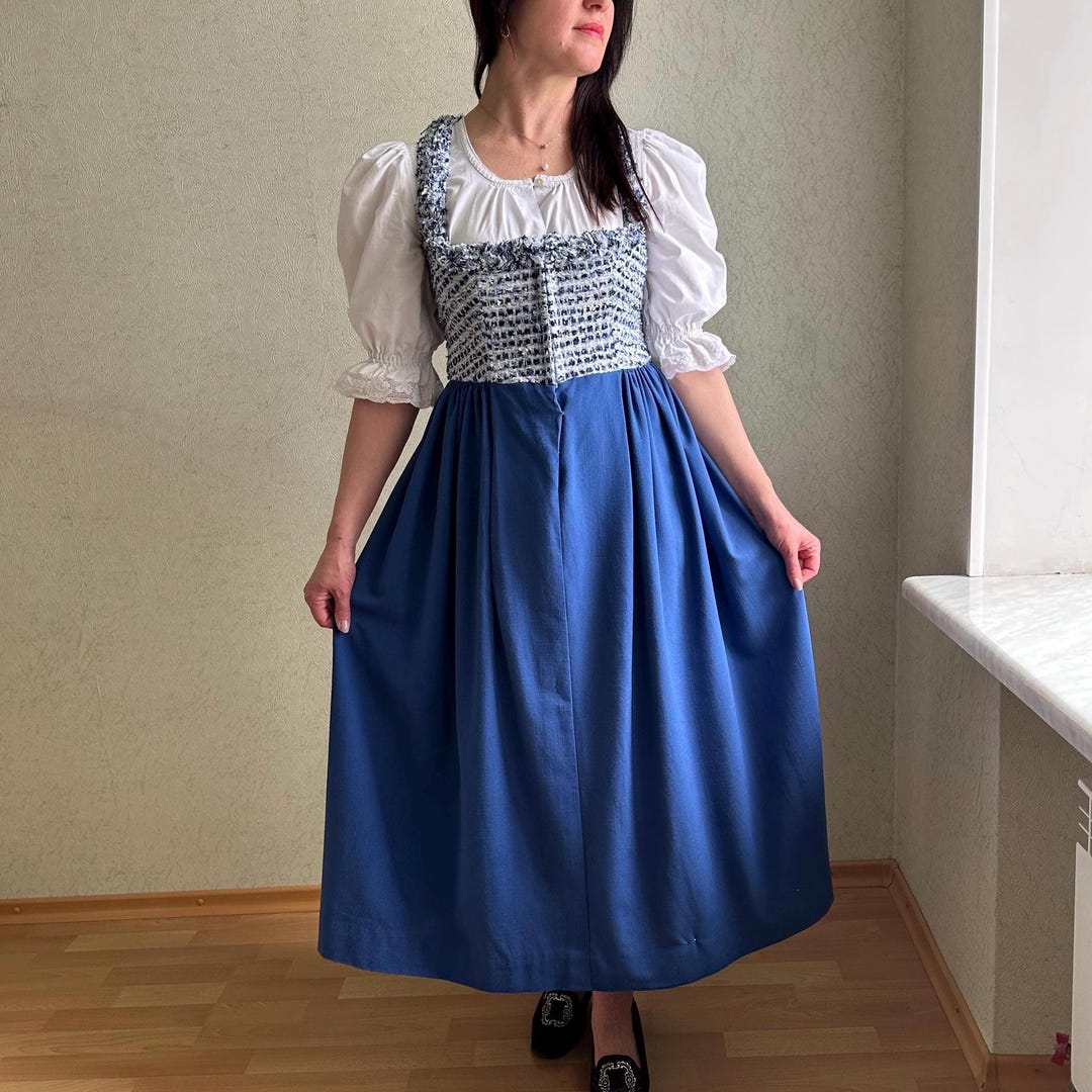 Vintage Dress, Austrian Dress, Dirndl Dress, Sarafan ,bavarian Dress ...