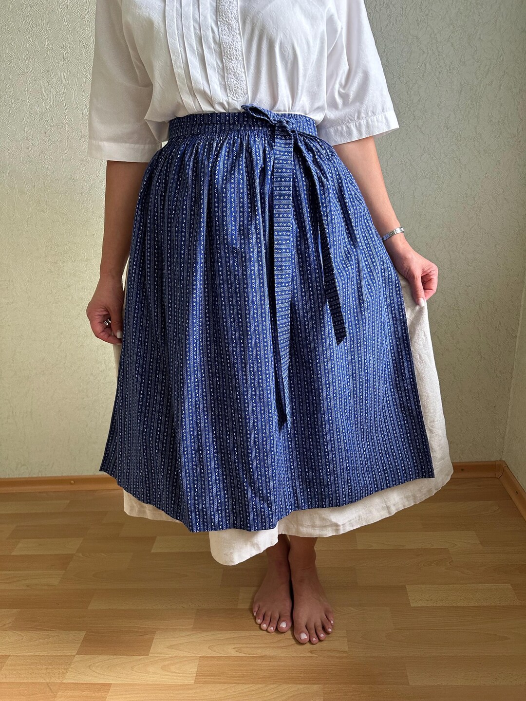 Vintage Dirndl Apron, Austrian Apron, Half Apron, Bavarian Apron ...