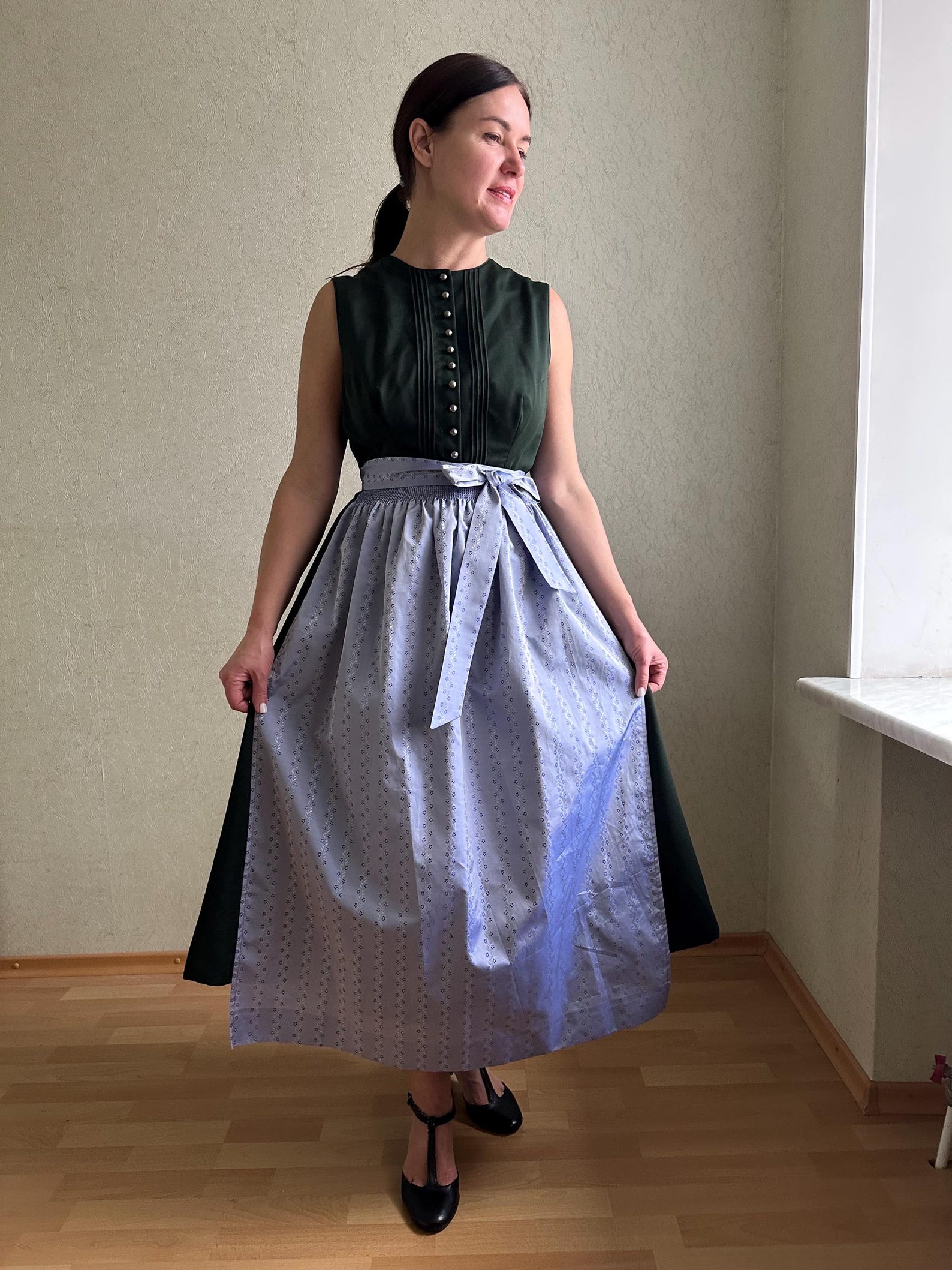 Vintage Dirndl Apron, Austrian Apron, Half Apron, Farmhouse Apron ...