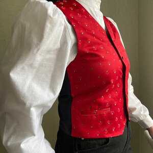Vintage Vest, Red Vest, Austrian Vest , Trachten Vest Austrian Vest - Etsy