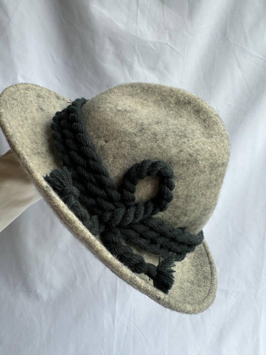 Vintage Felt Hat, Oktoberfest Austrian Hat, German Bavarian Folk Hat ...