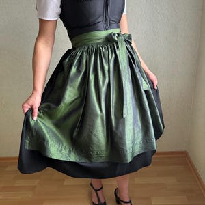 Vintage Dirndl Apron, Austrian Apron, Half Apron, Bavarian Apron ...