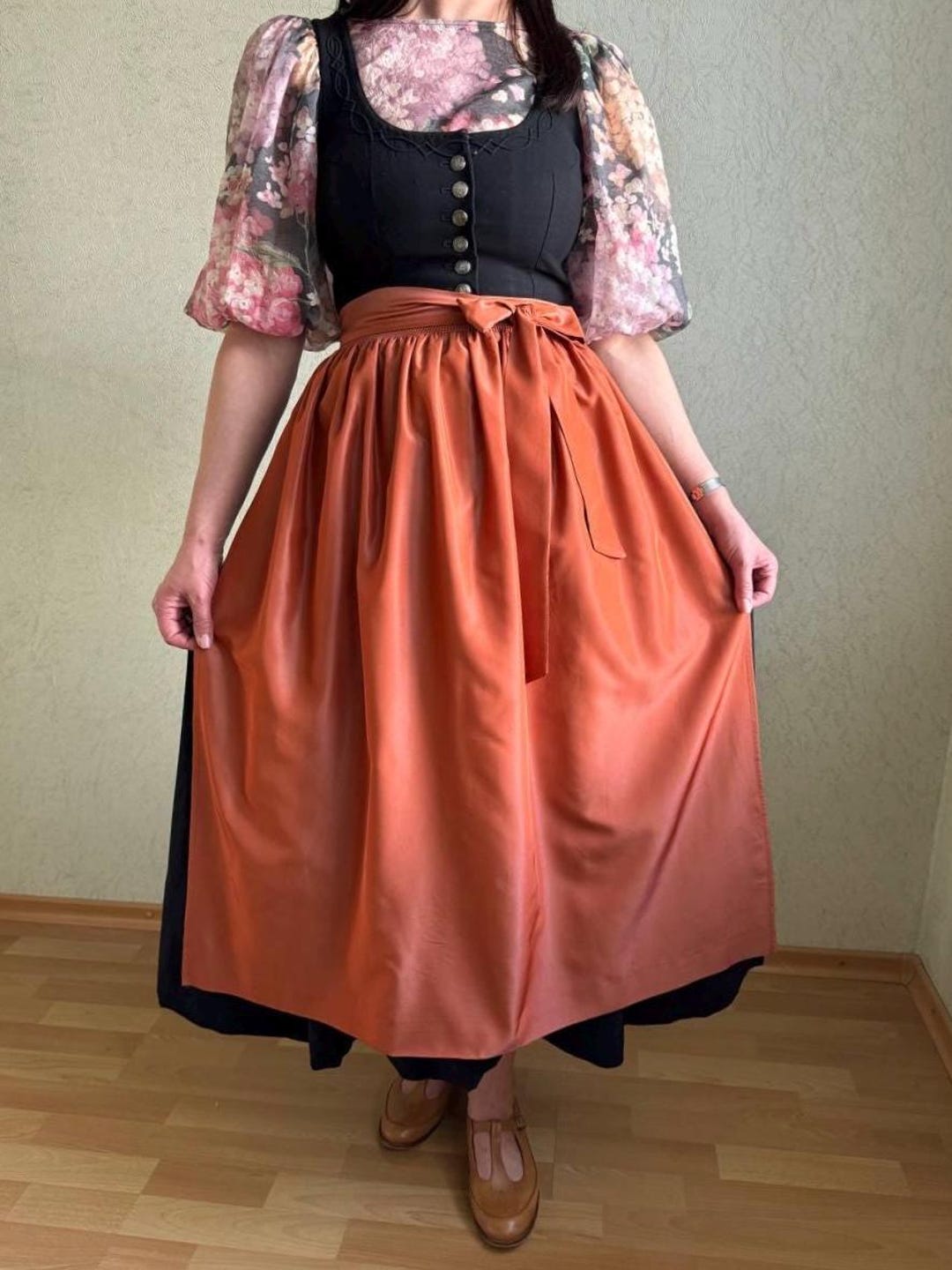 Vintage Dirndl Apron, Austrian Apron, Half Apron, Bavarian Apron ...