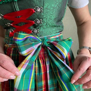 Vintage Dirndl Apron, Floral Pattern Cotton Apron, Austrian Apron ...