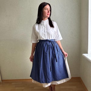 Vintage Dirndl Apron, Austrian Apron, Half Apron, Bavarian Apron ...