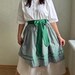 Vintage Dirndl Apron, Austrian Apron, Half Apron, Bavarian Apron ...