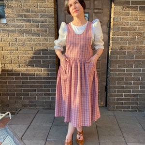 Vintage Cotton Dress, Laura Ashley Style Dress, Midi Dress, Cotton ...