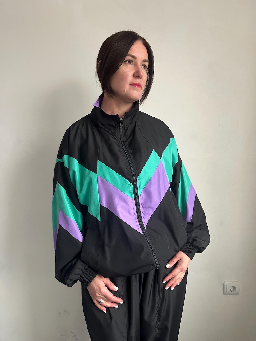 Vintage 80's Windbreaker, Vintage Sport Shell Jacket, Vintage 90s Sport ...