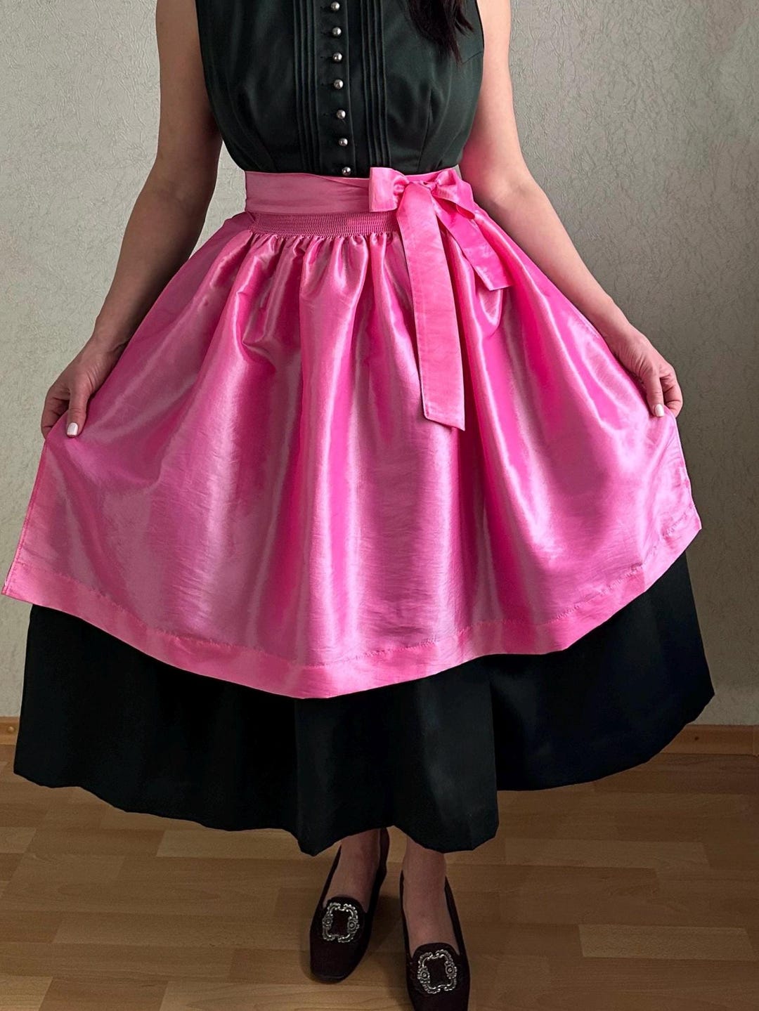 Vintage Dirndl Apron, Austrian Apron, Half Apron, Bavarian Apron ...