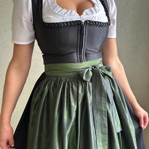 Vintage Dirndl Apron, Austrian Apron, Half Apron, Bavarian Apron ...