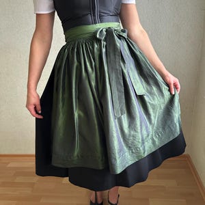 Vintage Dirndl Apron, Austrian Apron, Half Apron, Bavarian Apron ...