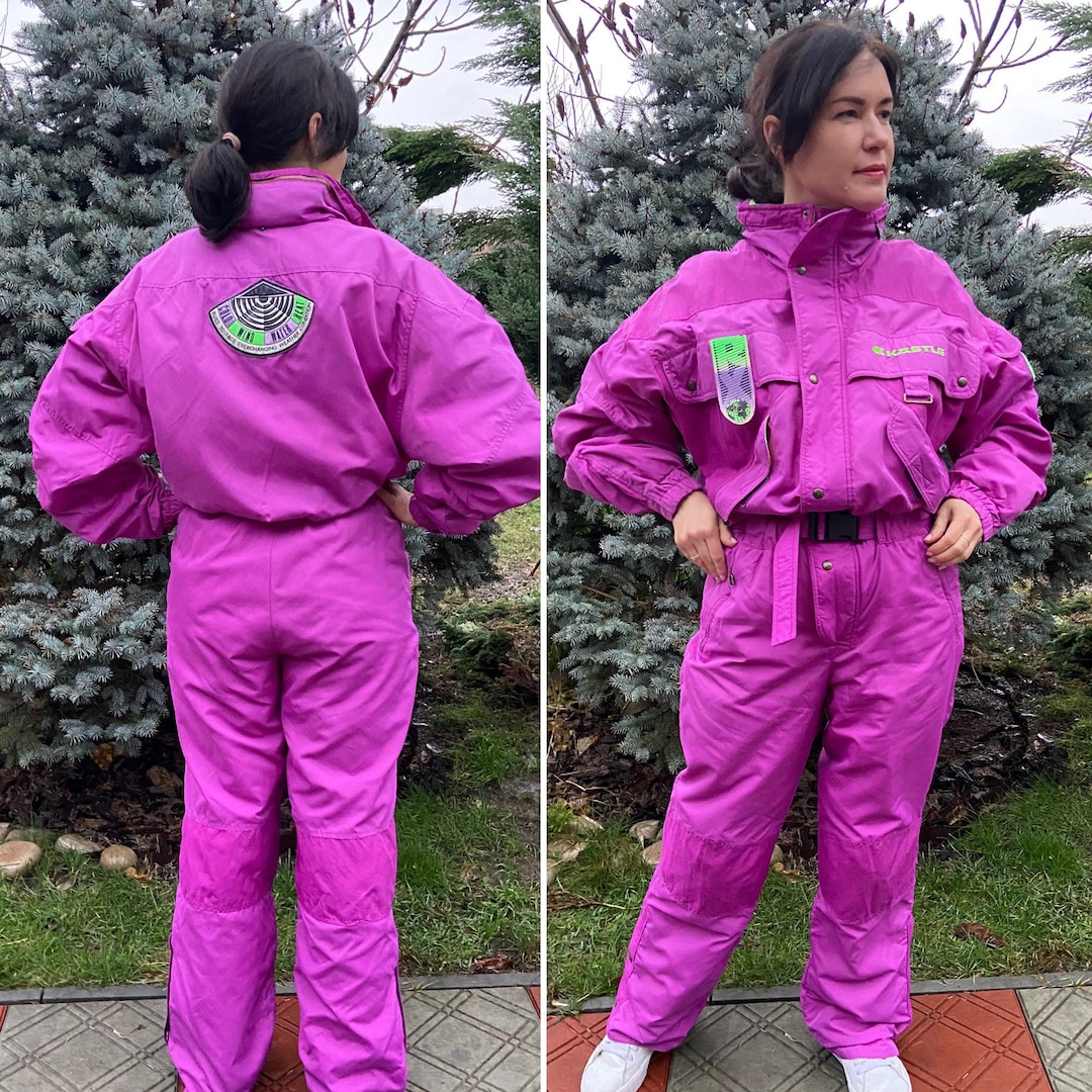 Vintage Ski Suit, Winter Ski Suit. 80s Style Vintage Winter Ski ...