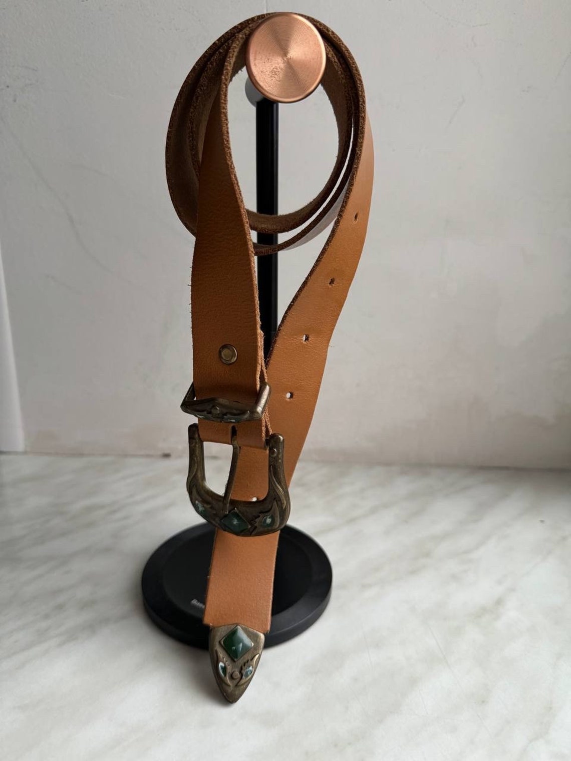Vintage Belt, Vintage Genuine Leather Belt, Echt Leder Belt, Folklore ...