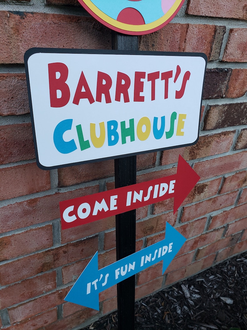 Personalized Mickey Mouse Clubhouse Party Sign - Etsy