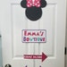 Personalized Minnie Mouse Bowtique Party Sign - Etsy