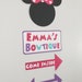 Personalized Minnie Mouse Bowtique Party Sign - Etsy