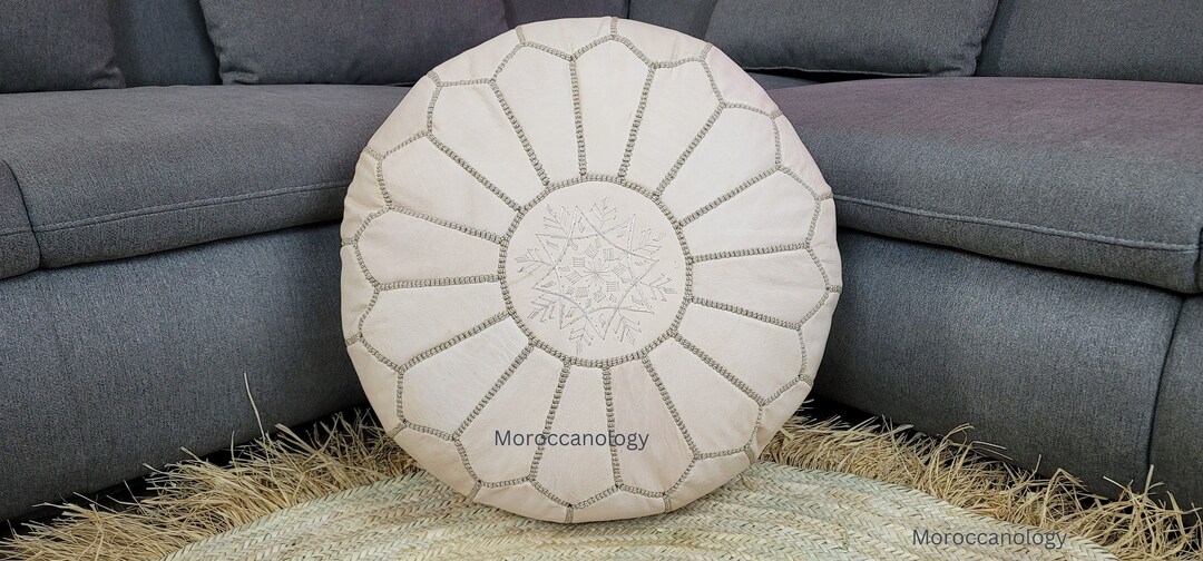 Luxury Rond Pouf Handmade Footstool Rond Pouf Moroccan Amazing Rond ...