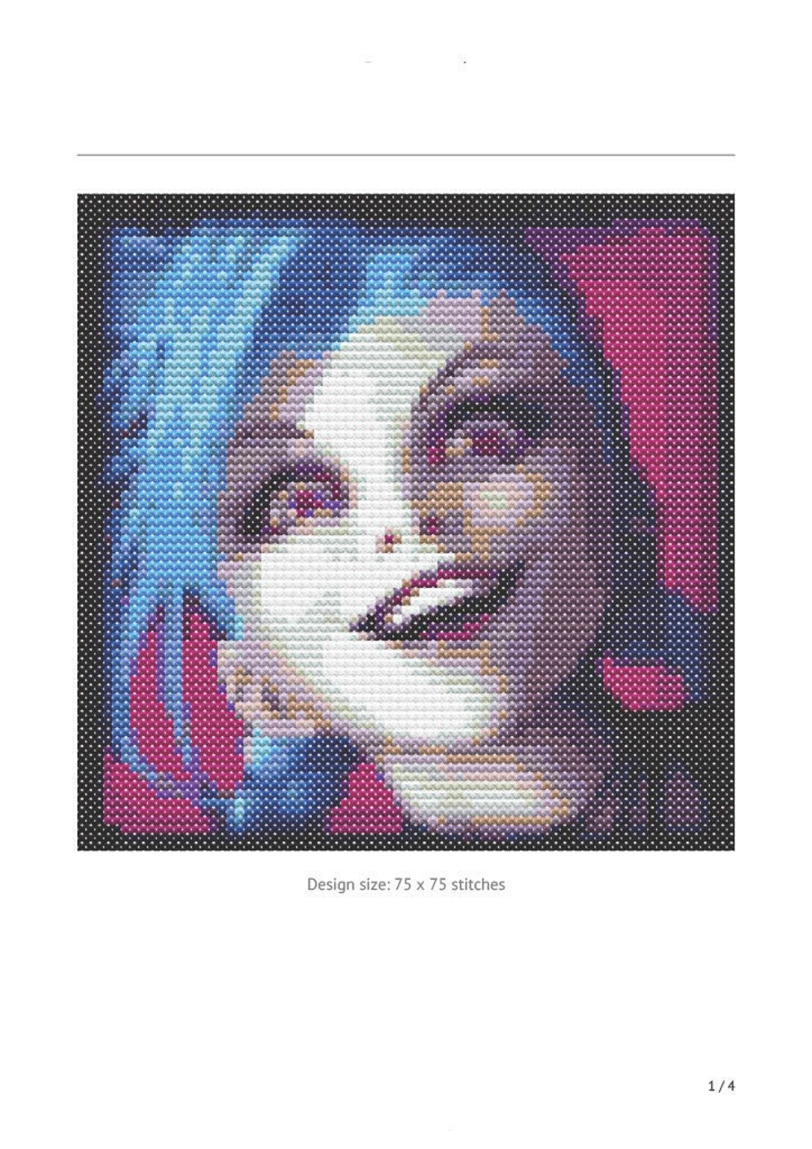 League of Legends Jinx Cross-stitch Pattern - Etsy