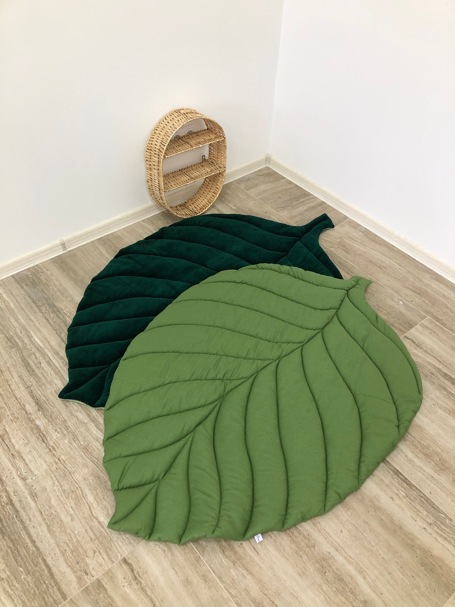 Light Khaki Play Mat Baby Play Mat Leaf Mat Leaf Floor Rug - Etsy