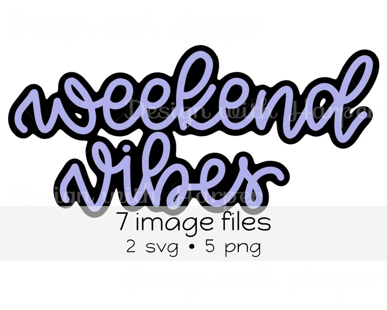 Weekend Vibes Svg Bundle Cricut Silhouette Cut File Digital Download ...