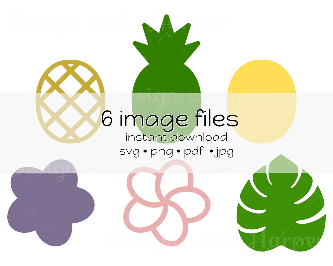 Hawaiian Luau Svg Bundle | Cricut Silhouette Cut File | Digital ...