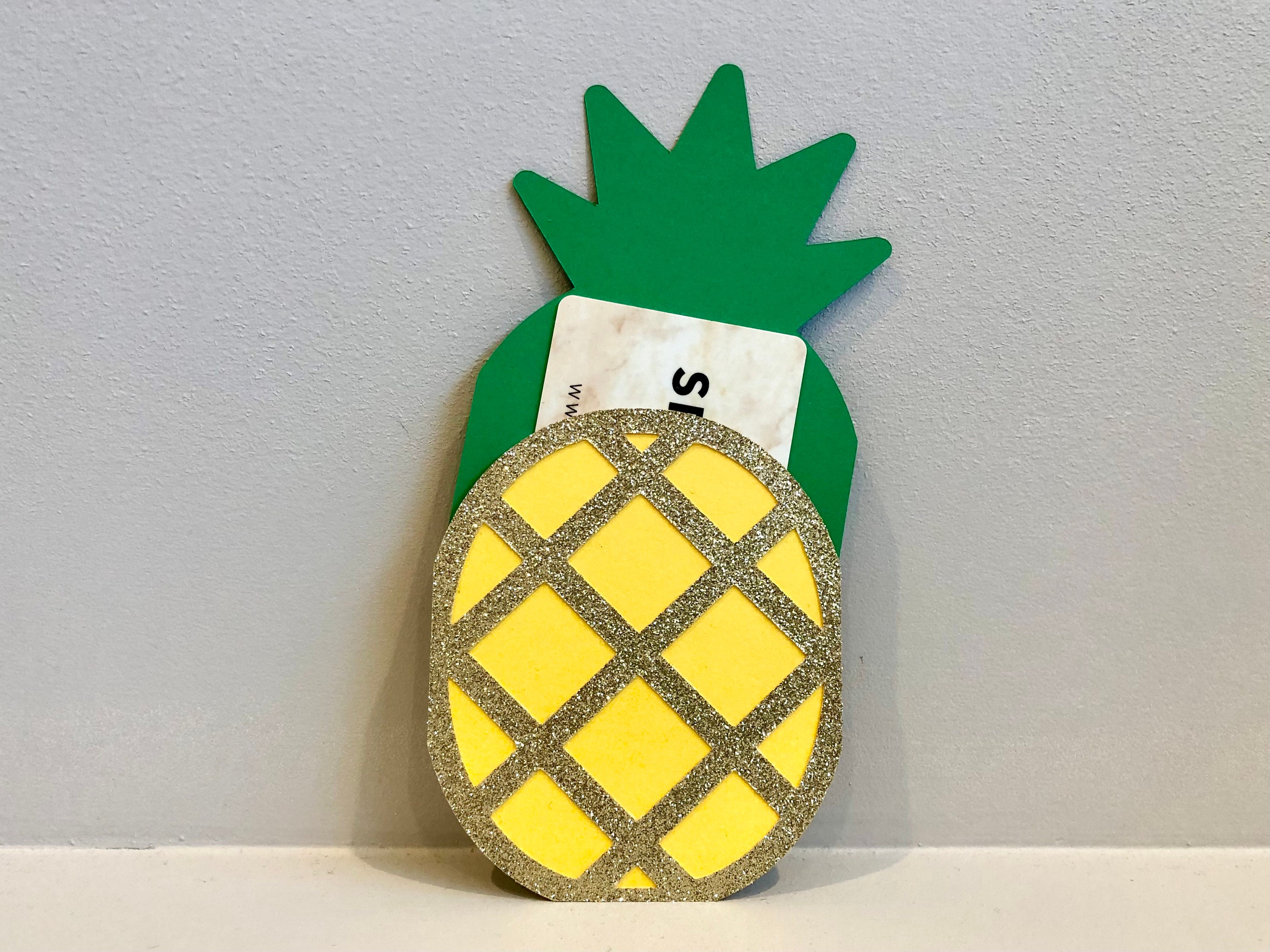 Pineapple Gift Card Holder Svg Template Download Cut File - Etsy