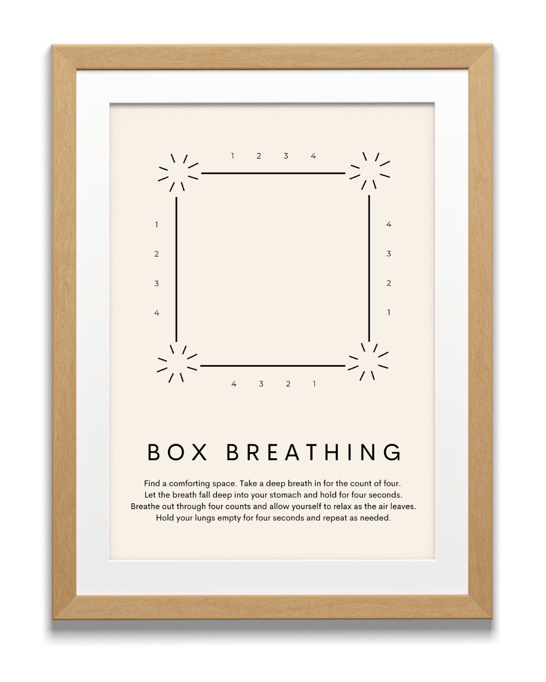 Box Breathing Print - Etsy