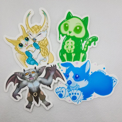 Hearts Slime Cat Shadowlands World of Warcraft Vinyl - Etsy