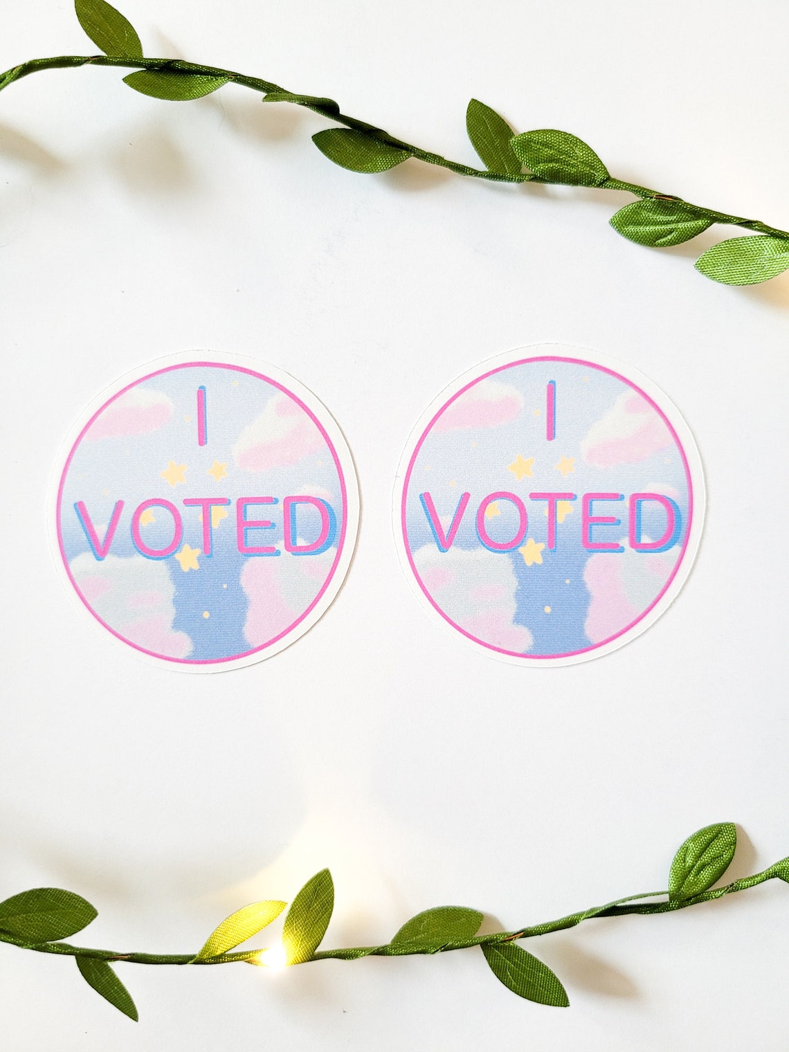 2 I Voted Election 2020 Cute Aesthetic Stickers | Etsy