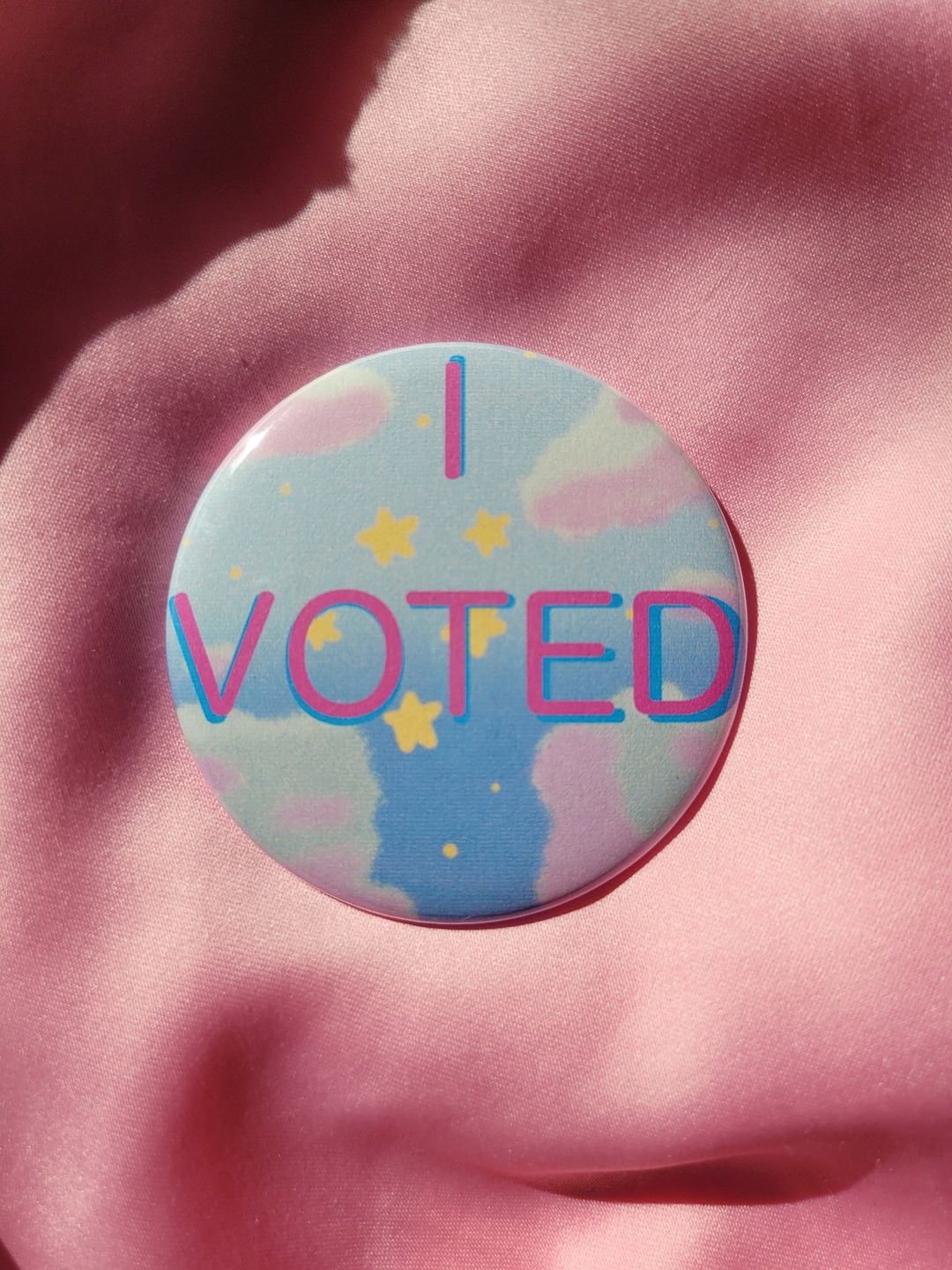 I Voted Election Cute Aesthetic Pinback Button - Etsy