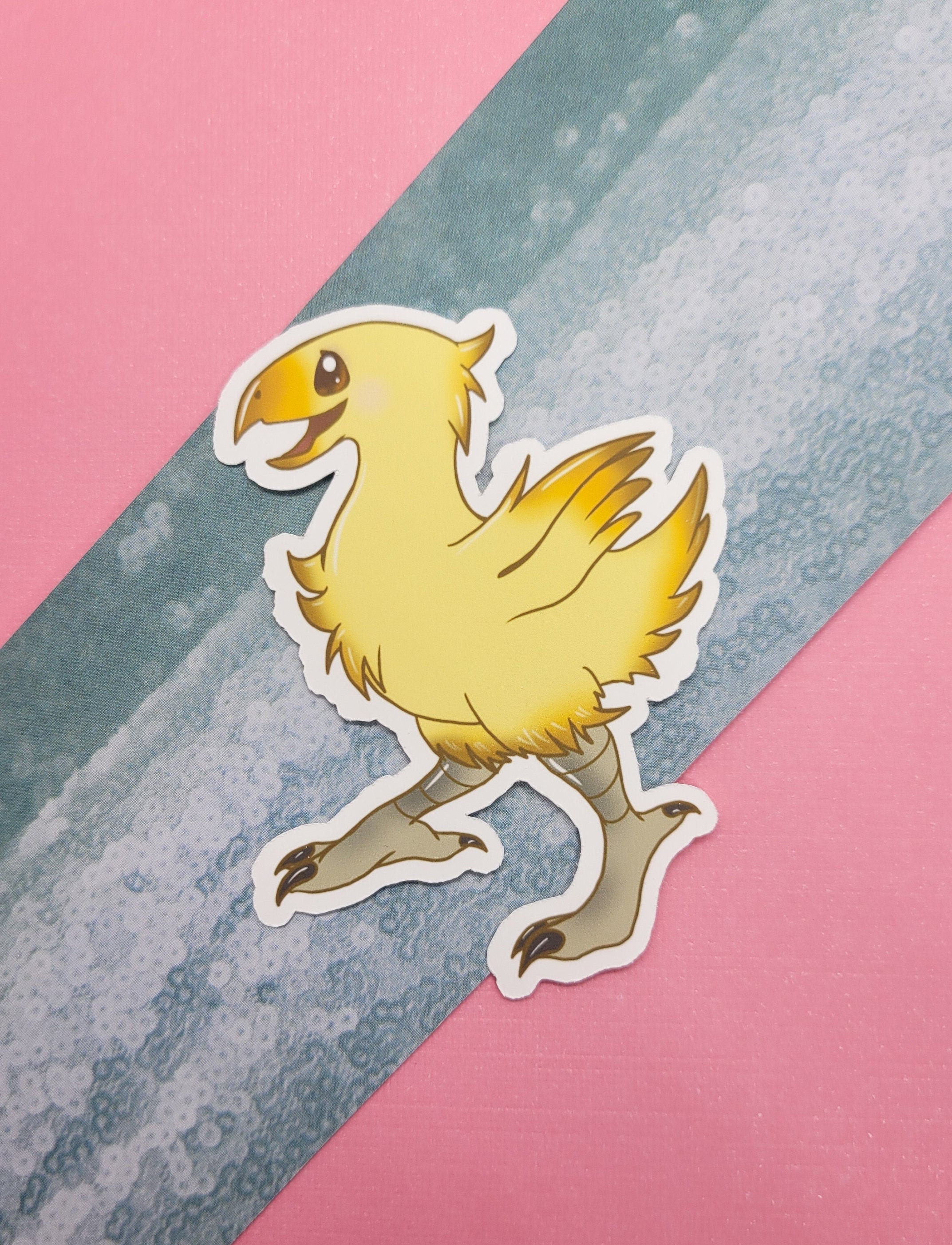 Cute Final Fantasy Chocobo Matte Vinyl Sticker - Etsy