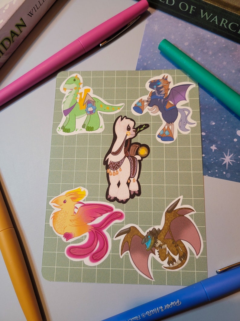 World of Warcraft Cute Mini Mounts Sticker Sheet | Etsy
