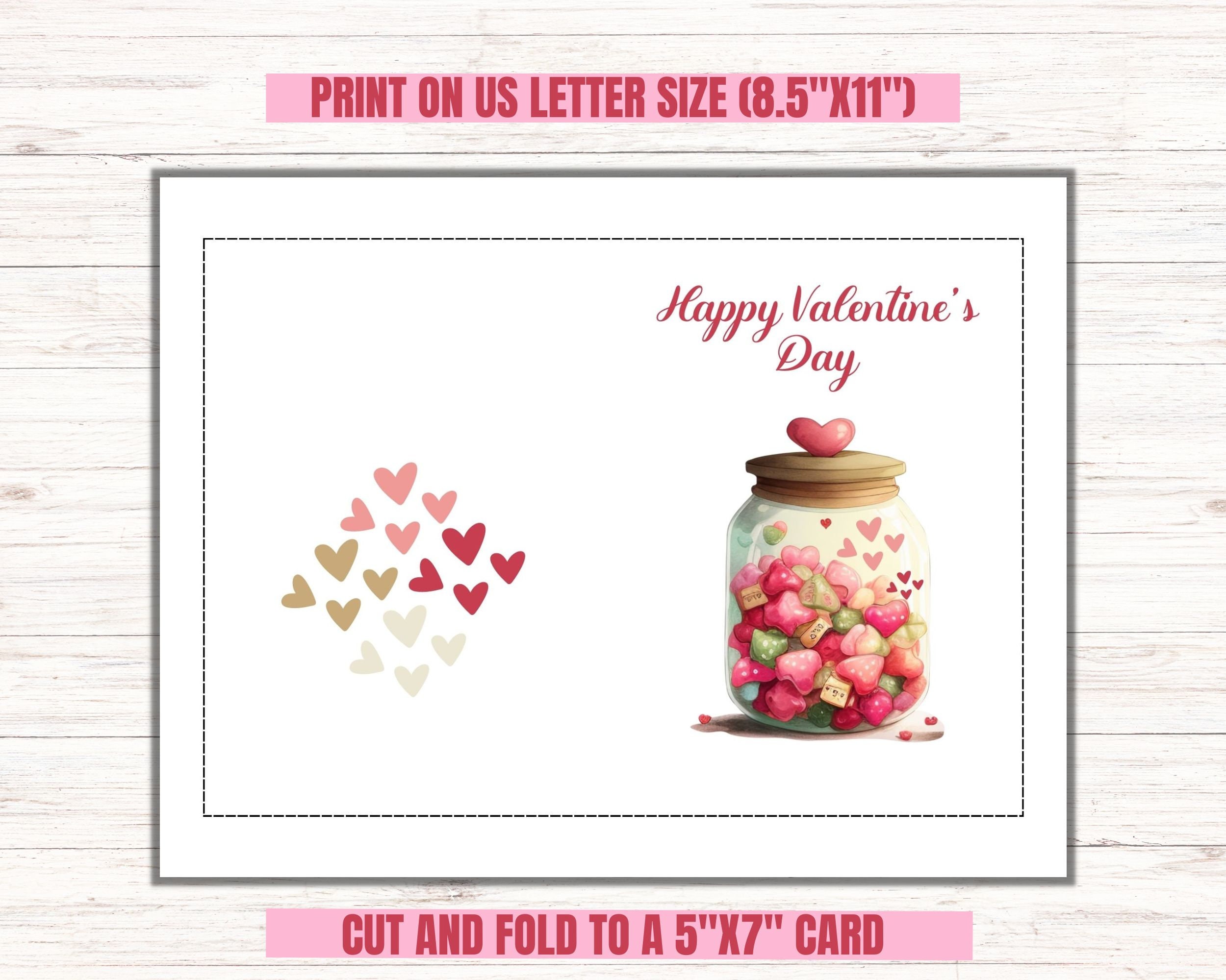 Valentine's Day Card Happy Valentine's Day Digital - Etsy