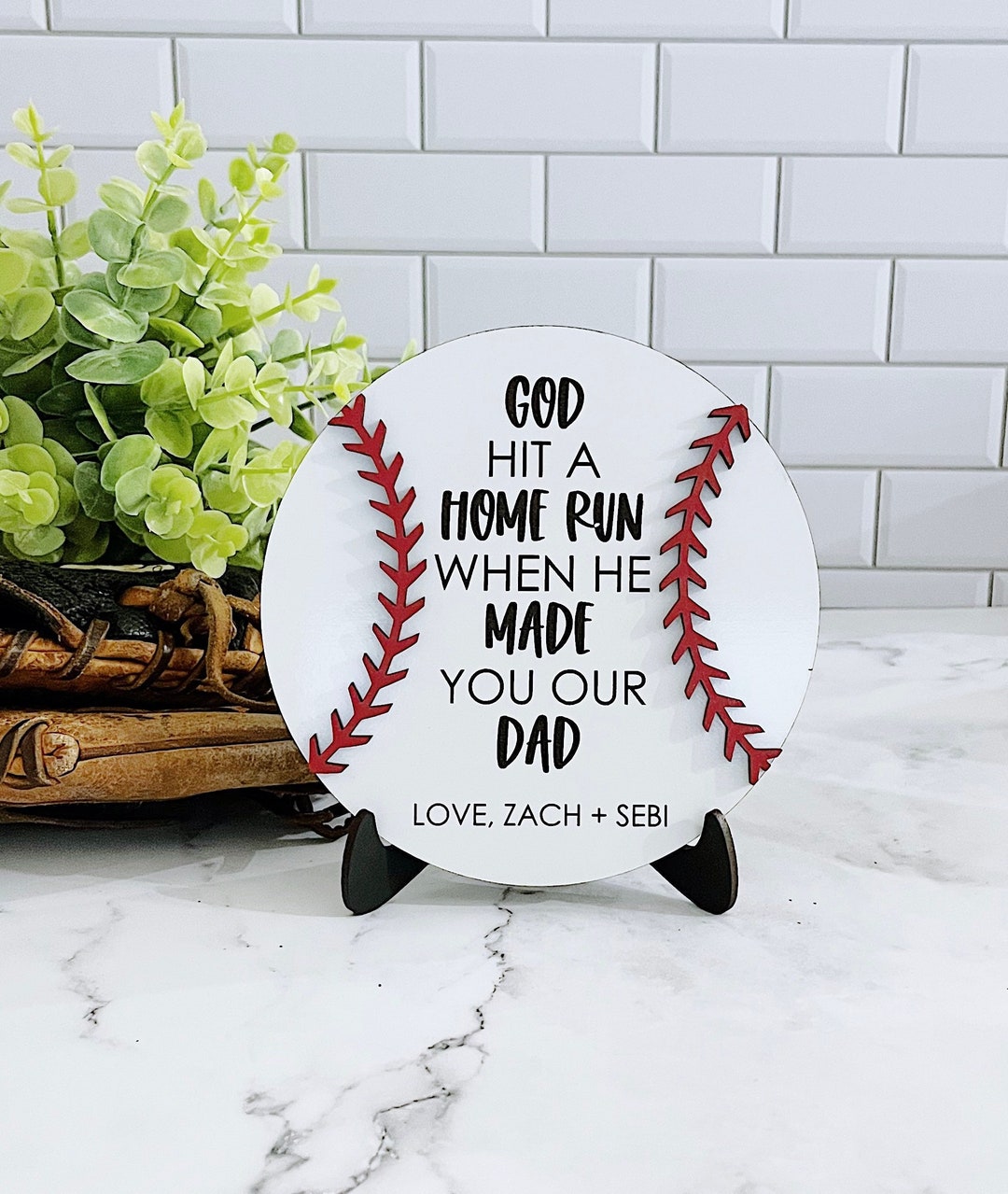 Father's Day Gift Baseball Dad Gift Personalized Baseball Dad Gift Gift ...